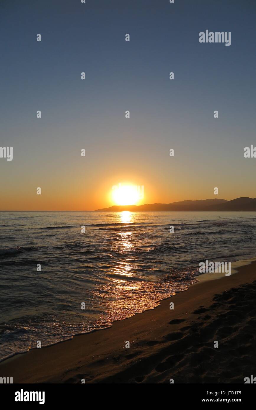 Nice sunset over sea Stock Photo - Alamy