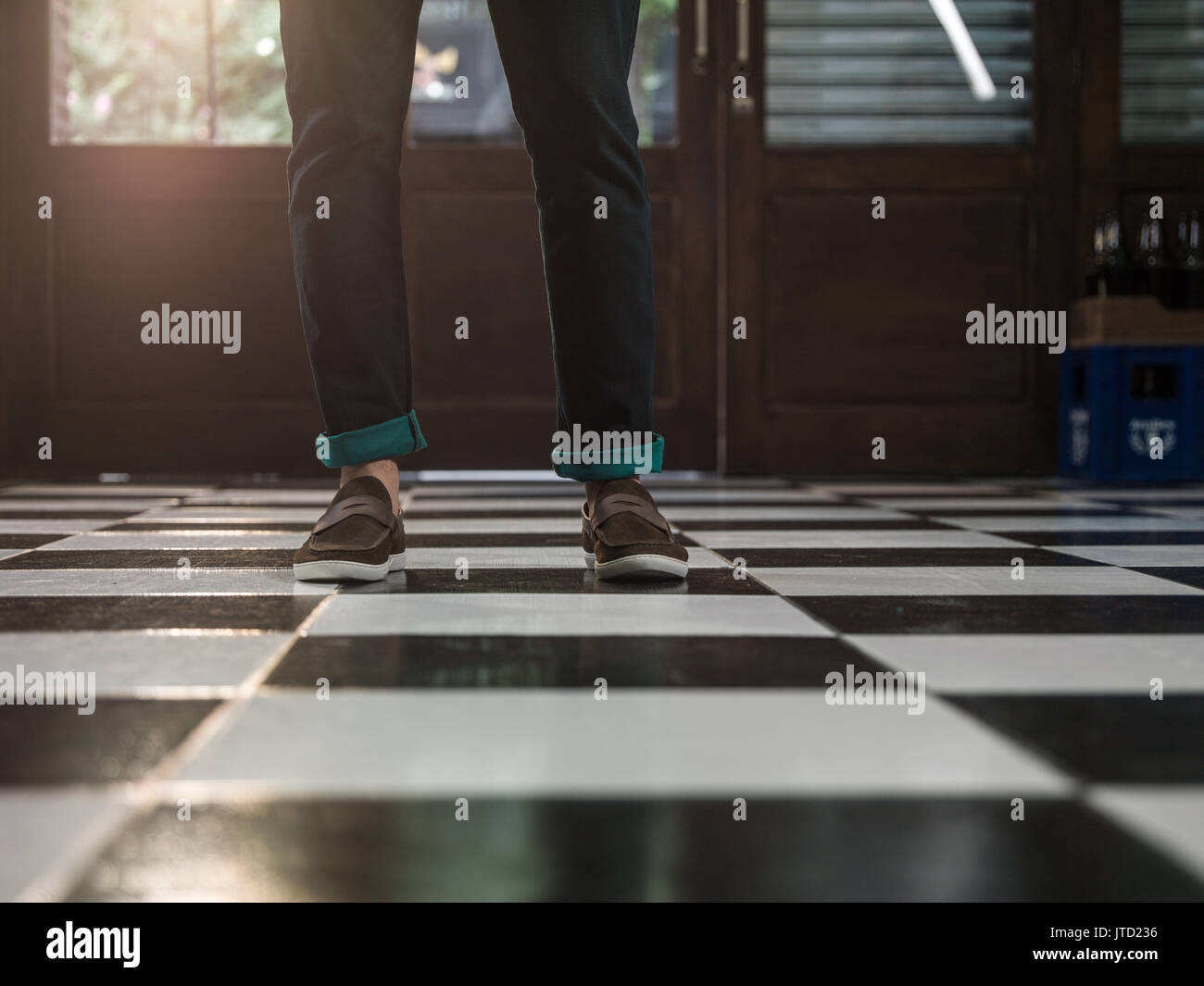 Person, man, legs, standing Stock Photo - Alamy