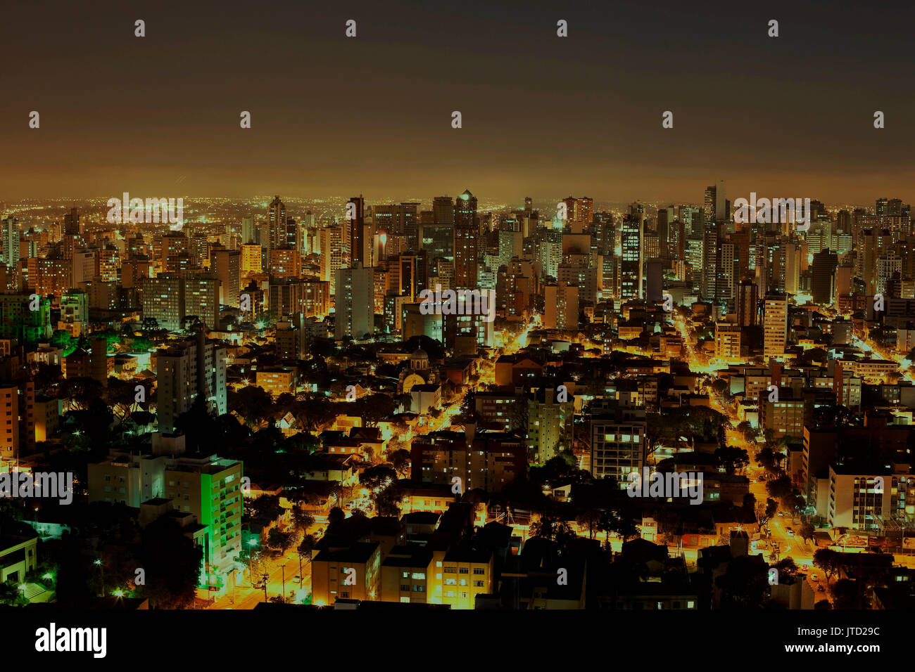 Night, city, view from above, Sao Paulo, Brazil Stock Photo - Alamy