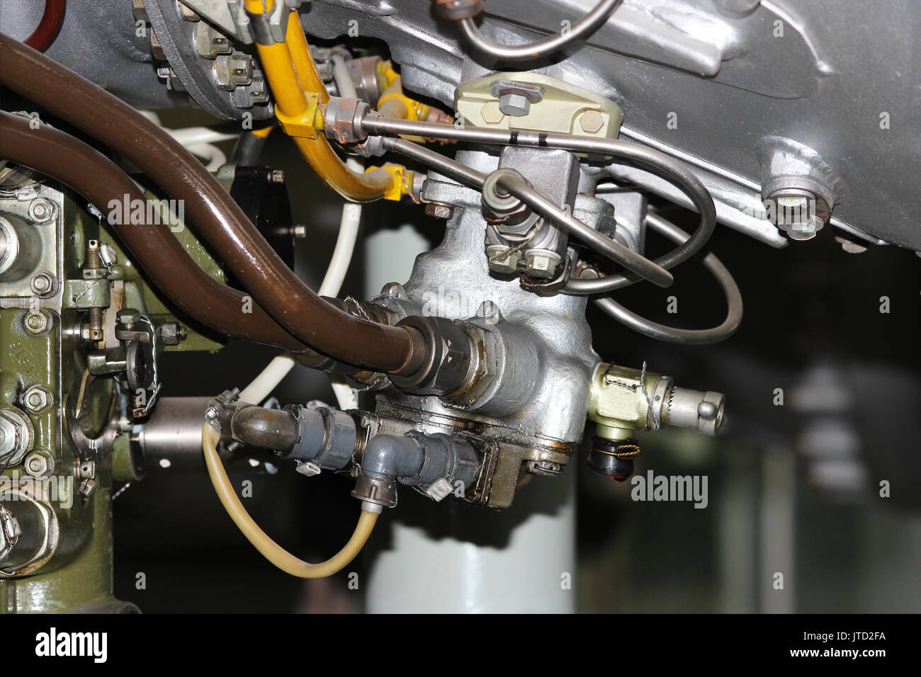 the internal structure of the aircraft engine, army aviation, military ...