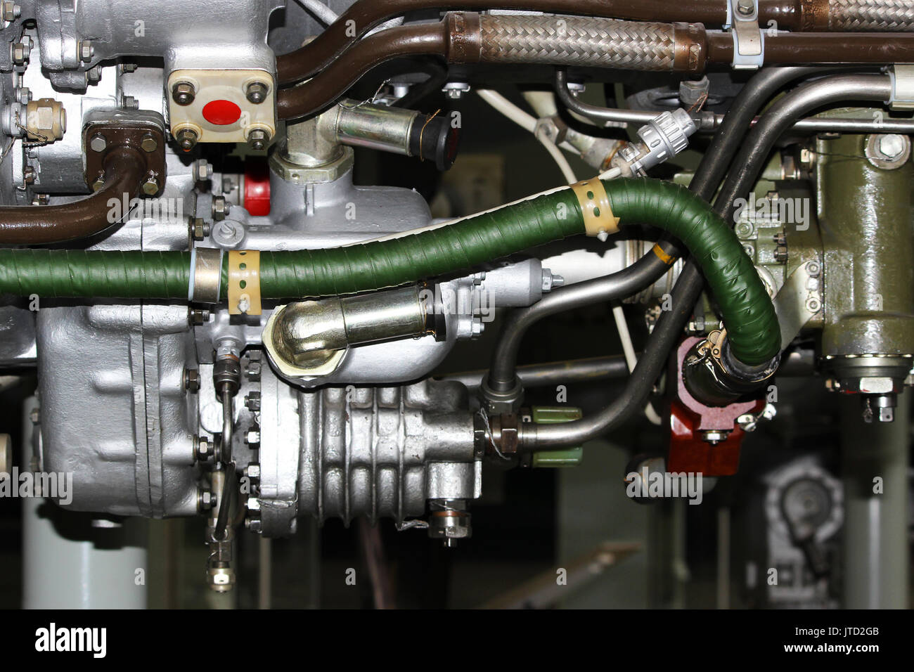 the internal structure of the aircraft engine, army aviation, military ...