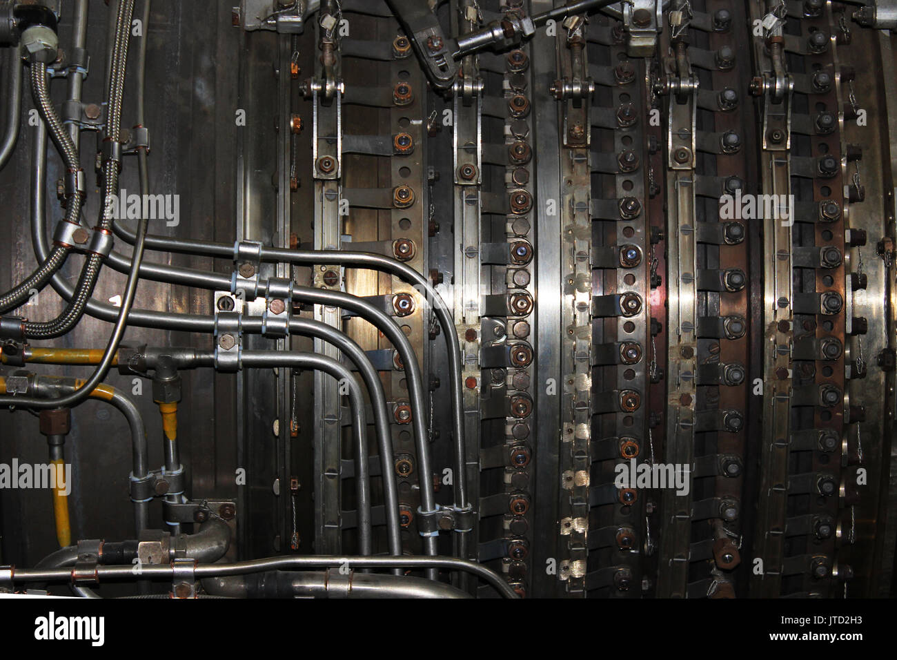 the internal structure of the aircraft engine, army aviation, military ...