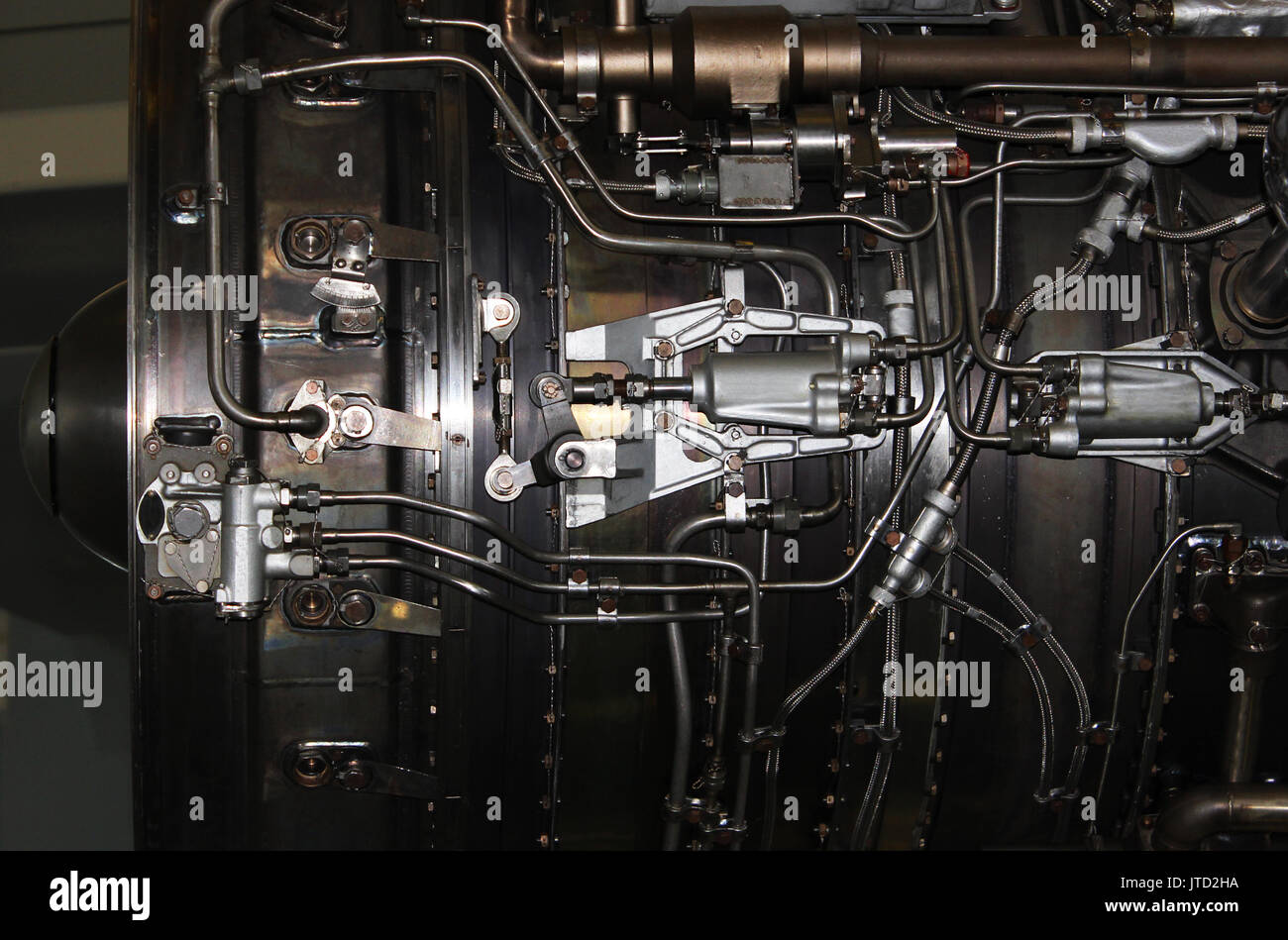 the internal structure of the aircraft engine, army aviation, military ...