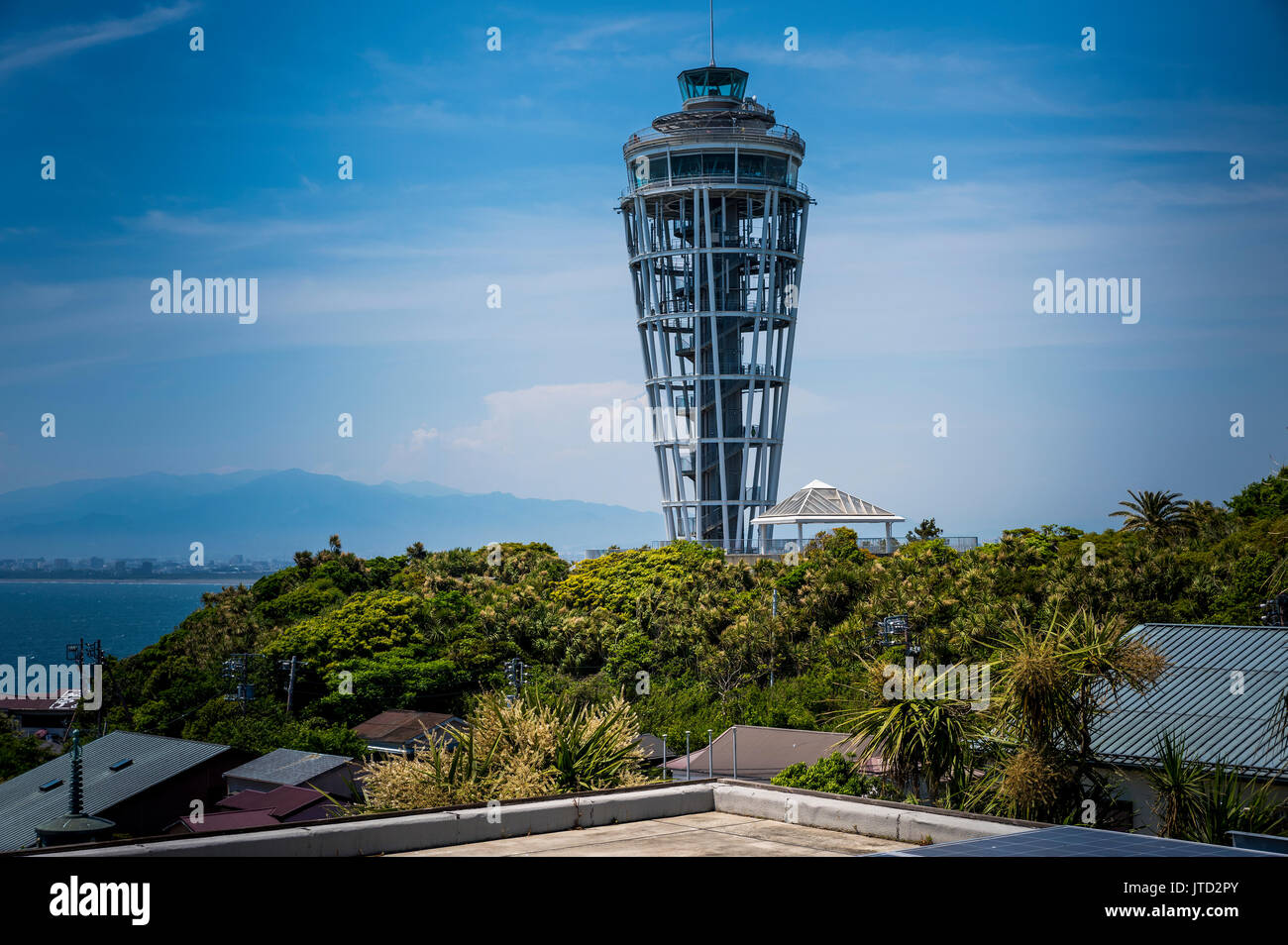 Enoshima lighthouse. Enoshima Island, Japan Stock Photo - Alamy
