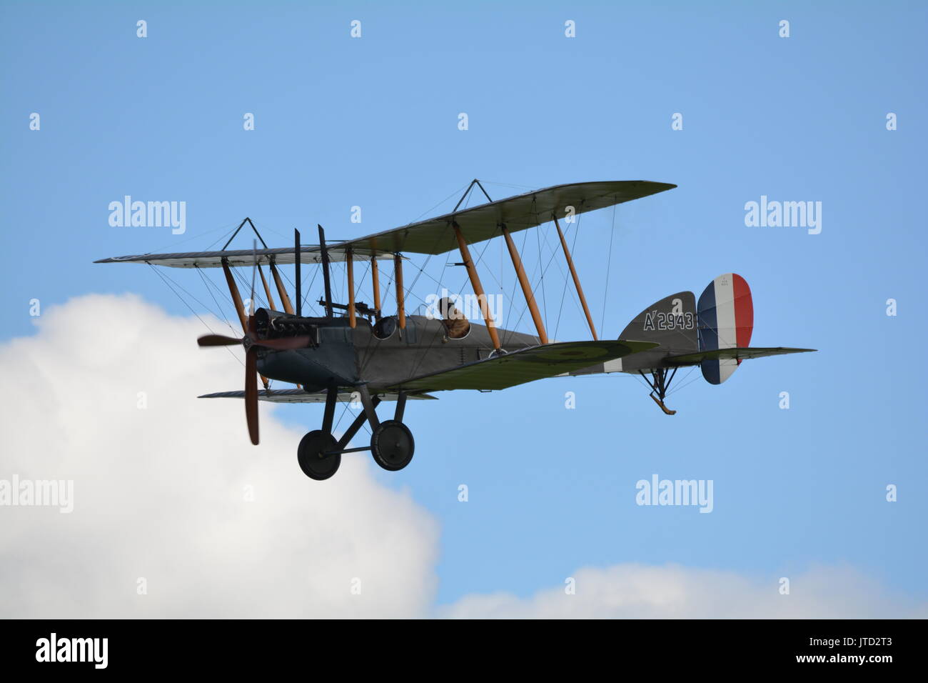 BE2 first world war classic airplane at Shuttleworth Stock Photo - Alamy