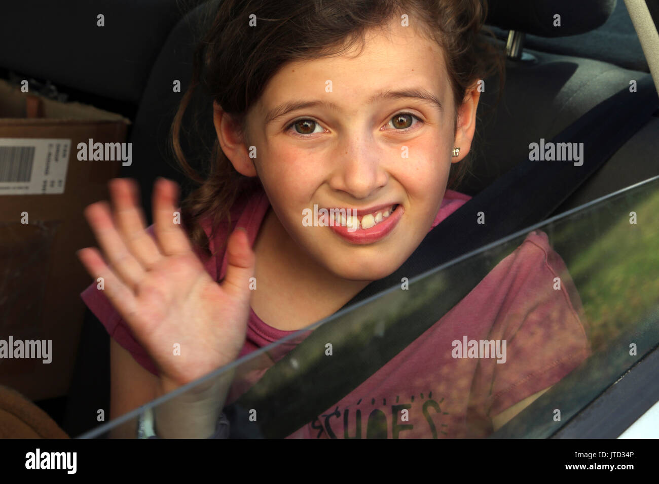 Waving bye to child hi-res stock photography and images - Alamy