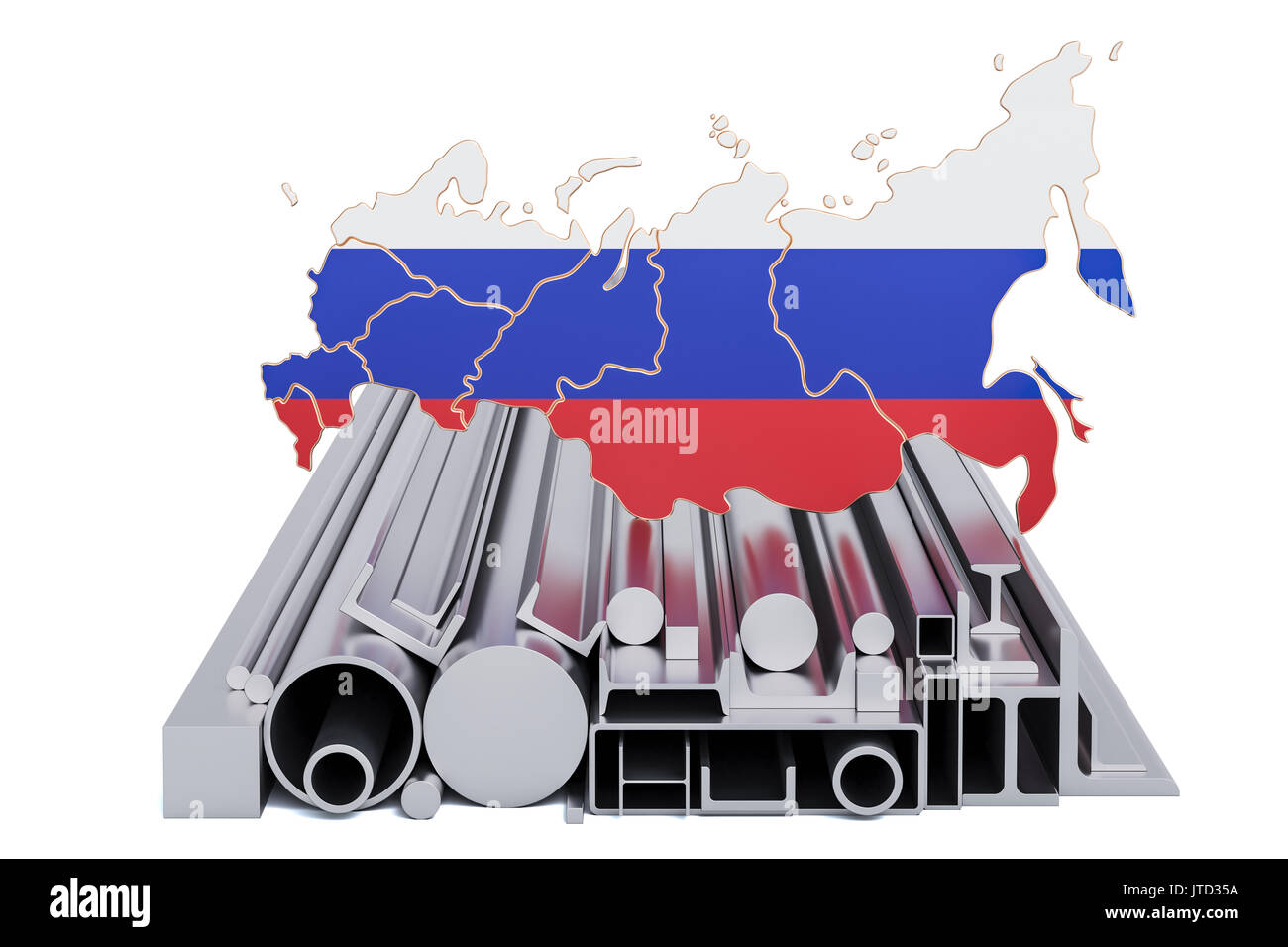 Construction concept metal beam Cut Out Stock Images & Pictures - Alamy