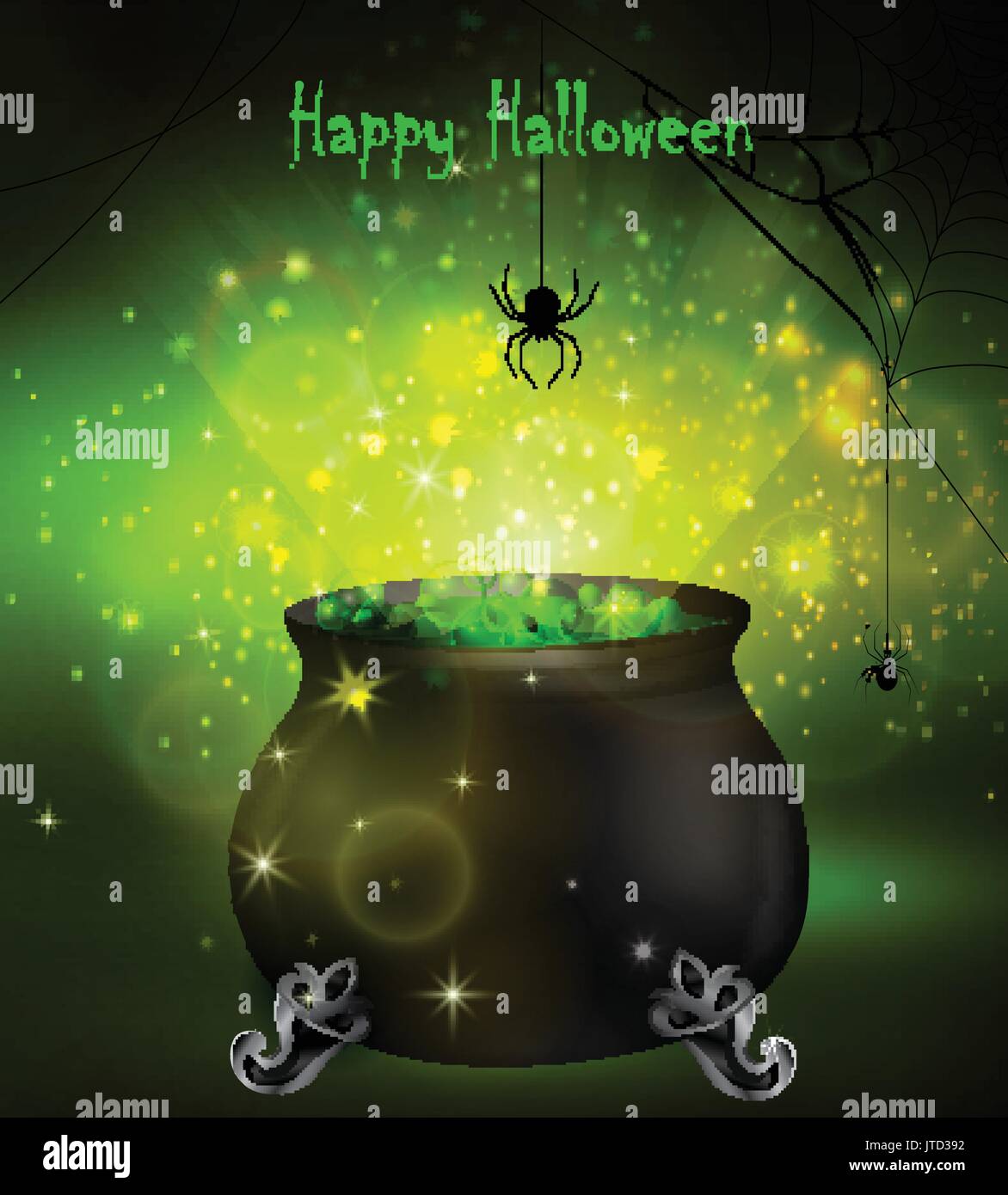 Witches cauldron Stock Vector Images - Alamy