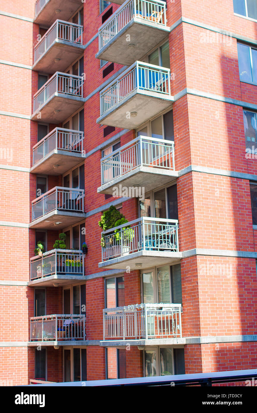 New York City apartment building background Stock Photo - Alamy