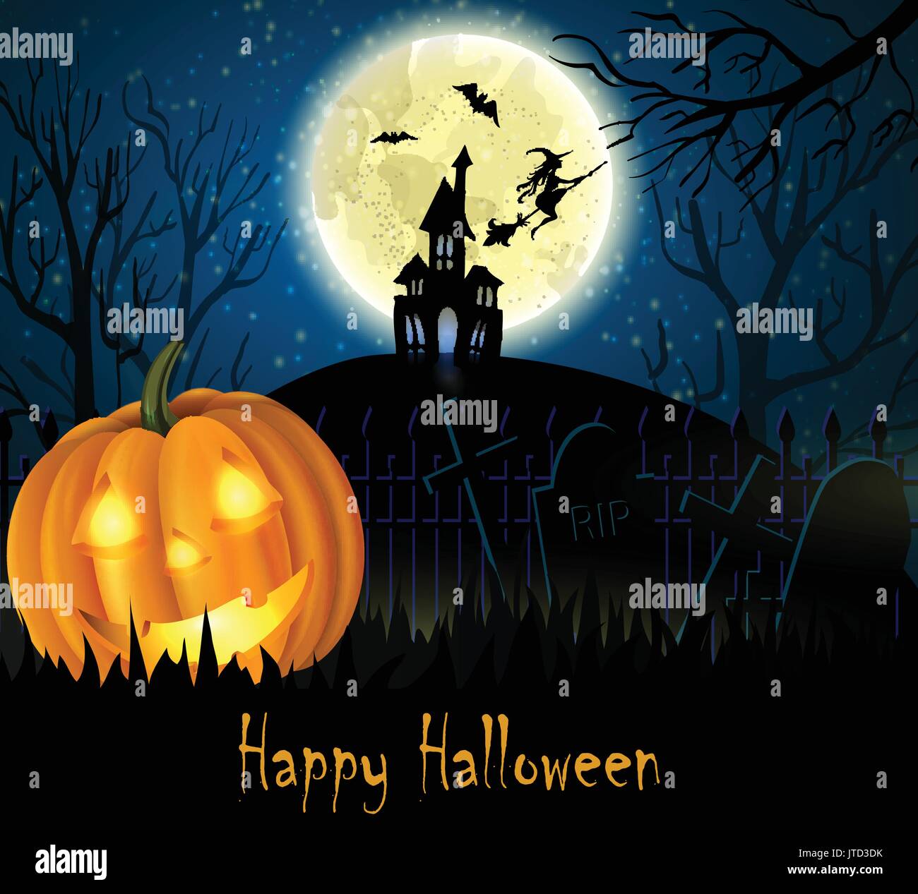 Halloween spooky background Stock Vector Image & Art - Alamy
