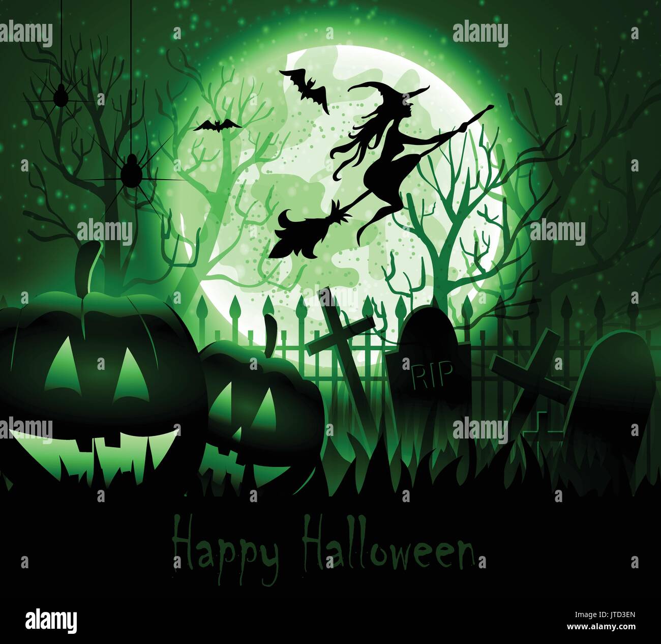 Halloween spooky background Stock Vector Image & Art - Alamy