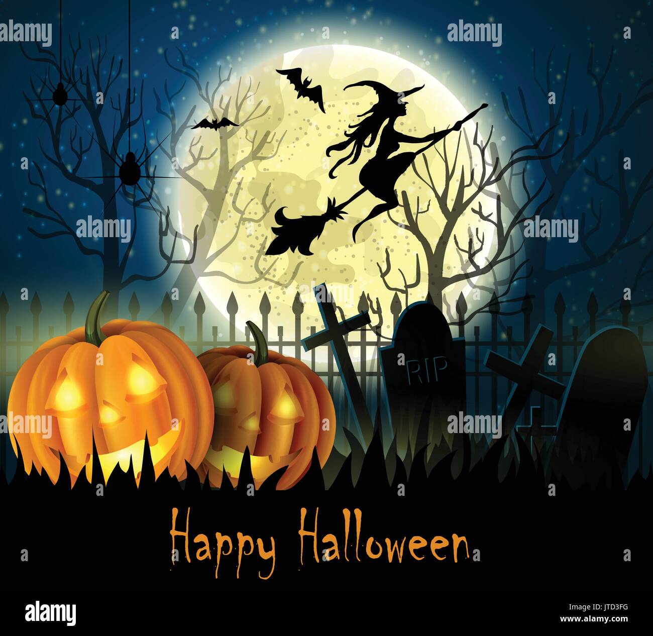 Halloween spooky background Stock Vector Image & Art - Alamy