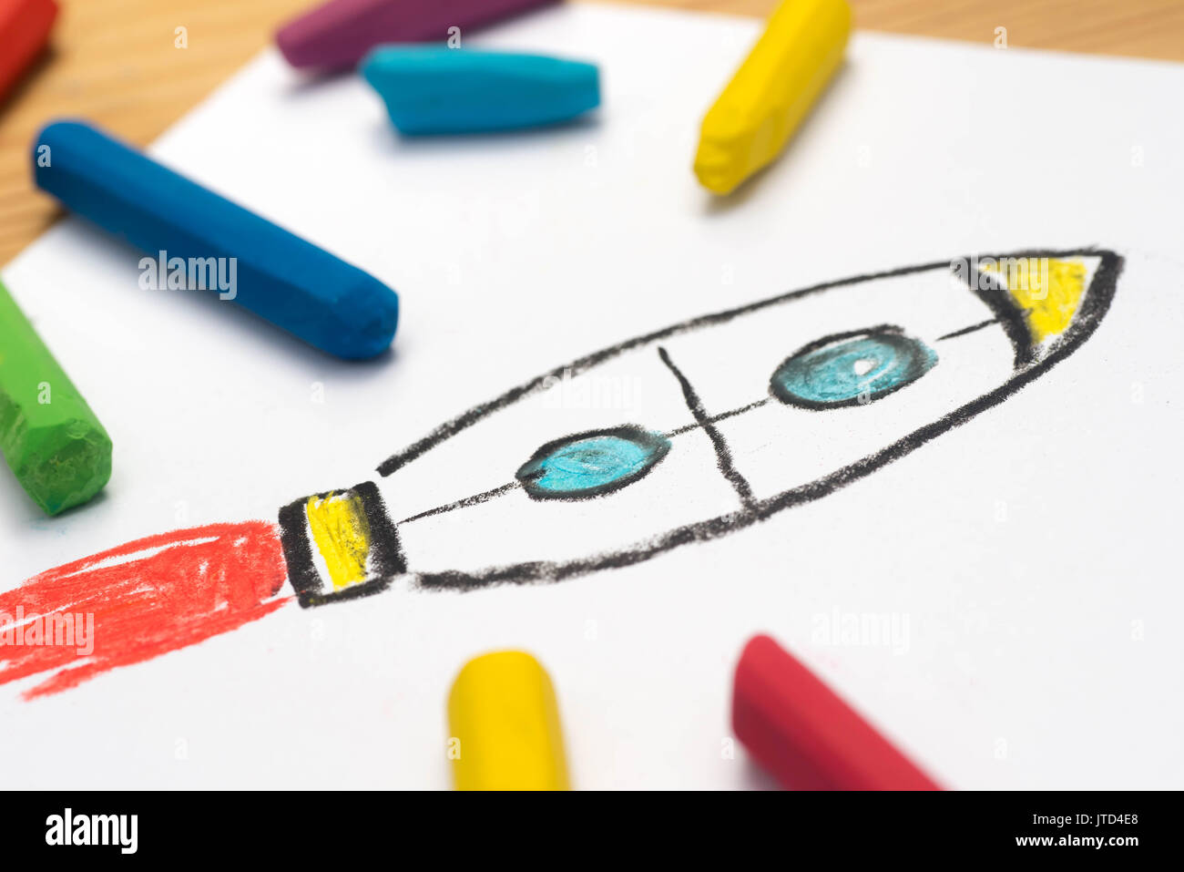 Space rocket launch drawing hi-res stock photography and images - Alamy