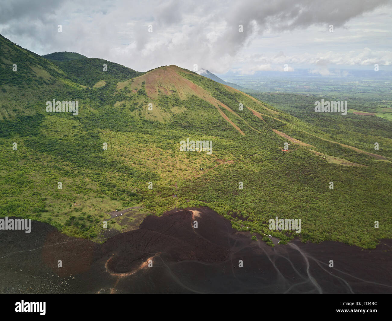 Aerial view volcano hi-res stock photography and images - Alamy