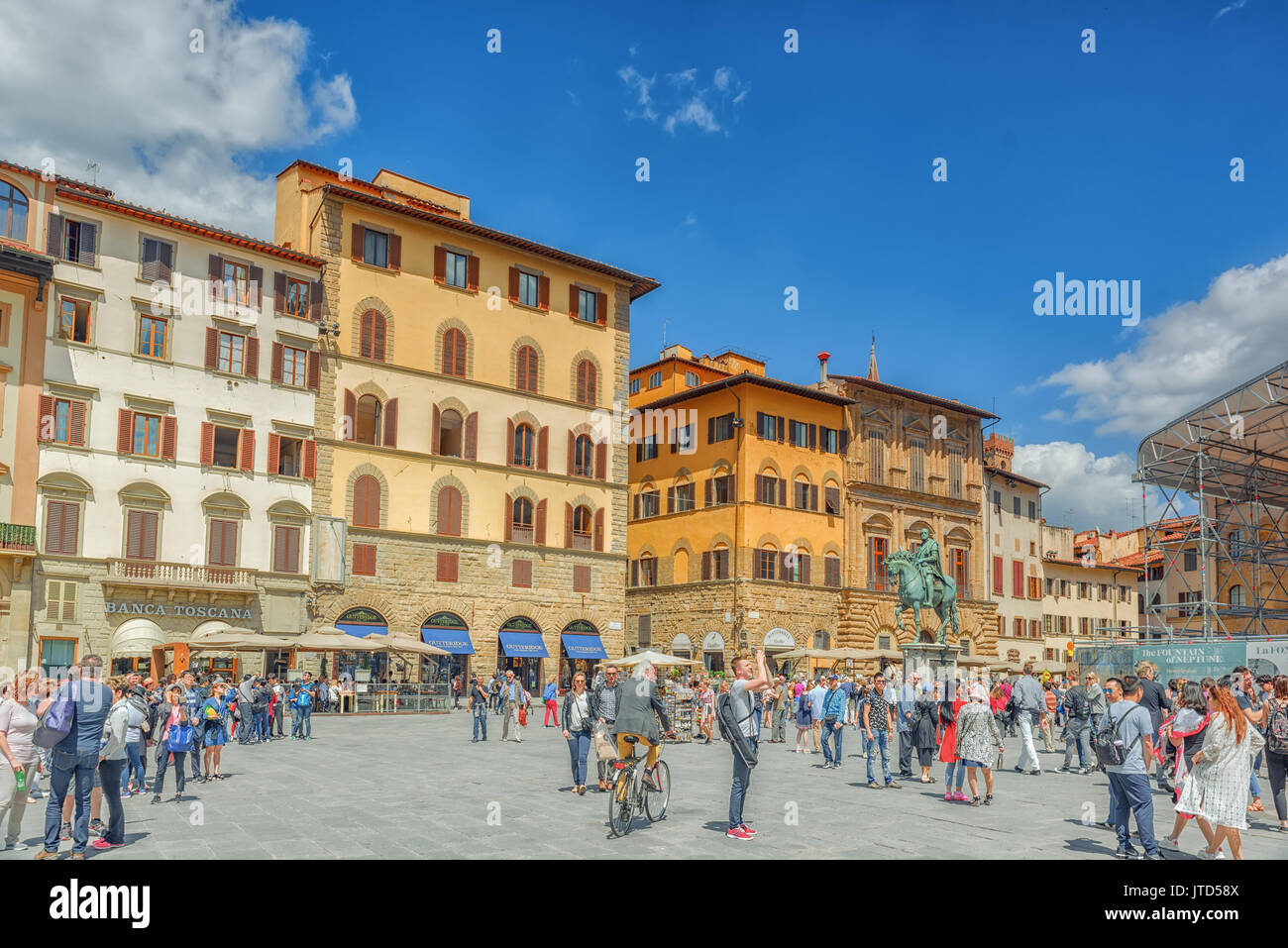 Piazza della signoria florence overview hi-res stock photography and ...