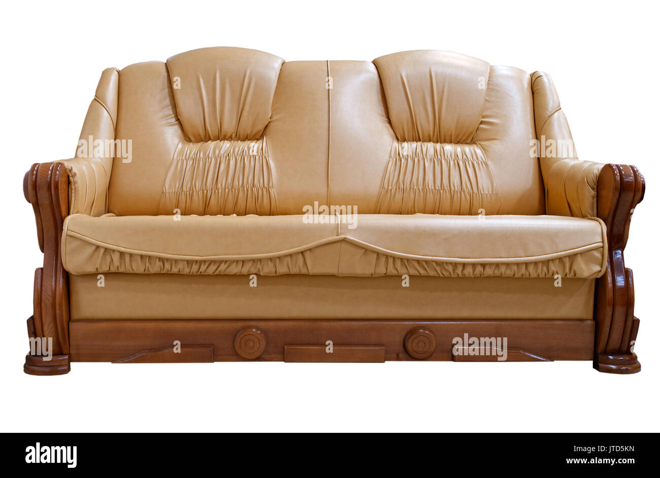 Sofa on white background isolated Stock Photo - Alamy