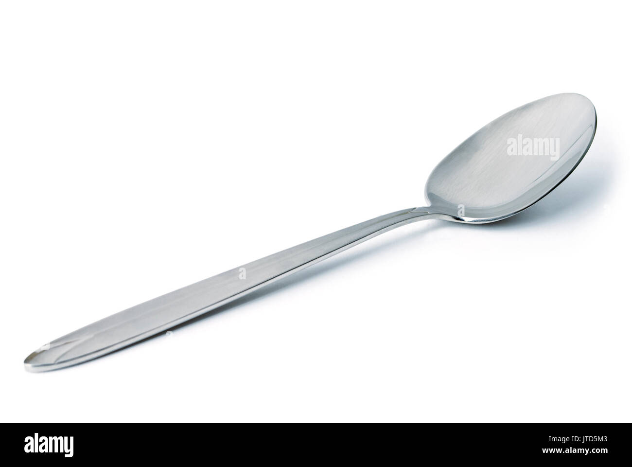 one spoon on a white background isolated Stock Photo - Alamy