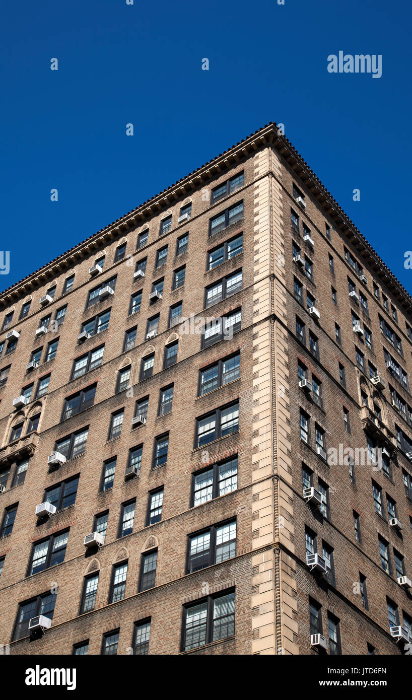 Tall Brick Apartment Building