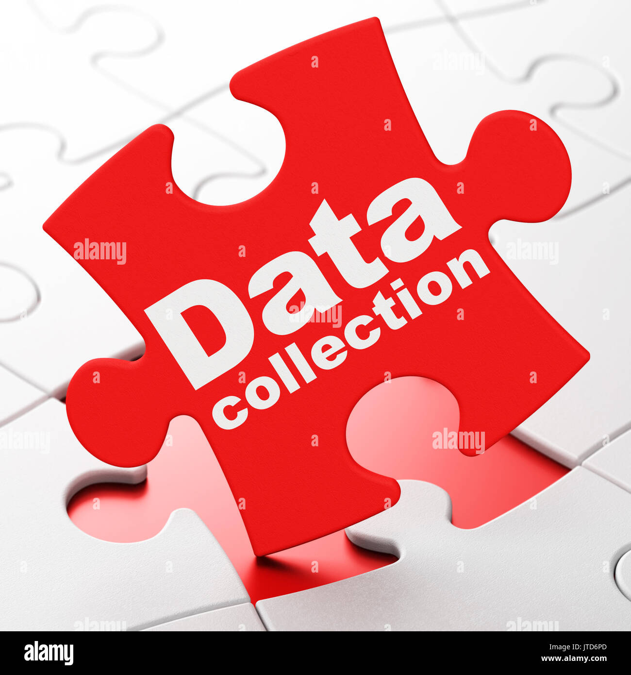 Information concept: Data Collection on puzzle background Stock Photo ...