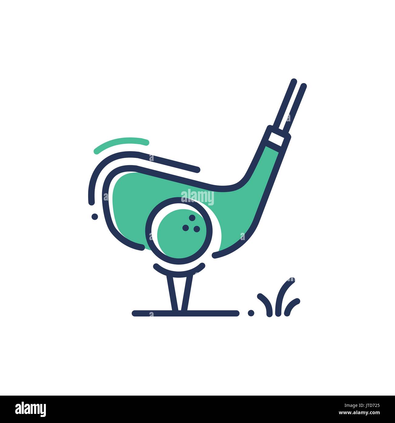 Golf - modern vector line design icon Stock Vector Image & Art - Alamy