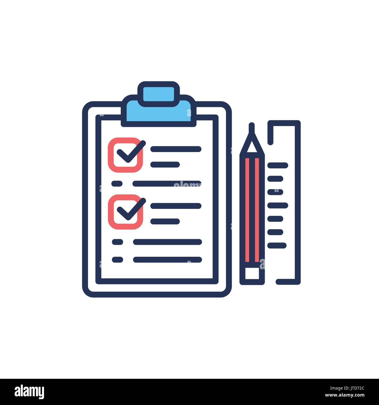 Project Briefing - modern vector line design icon Stock Vector Image ...