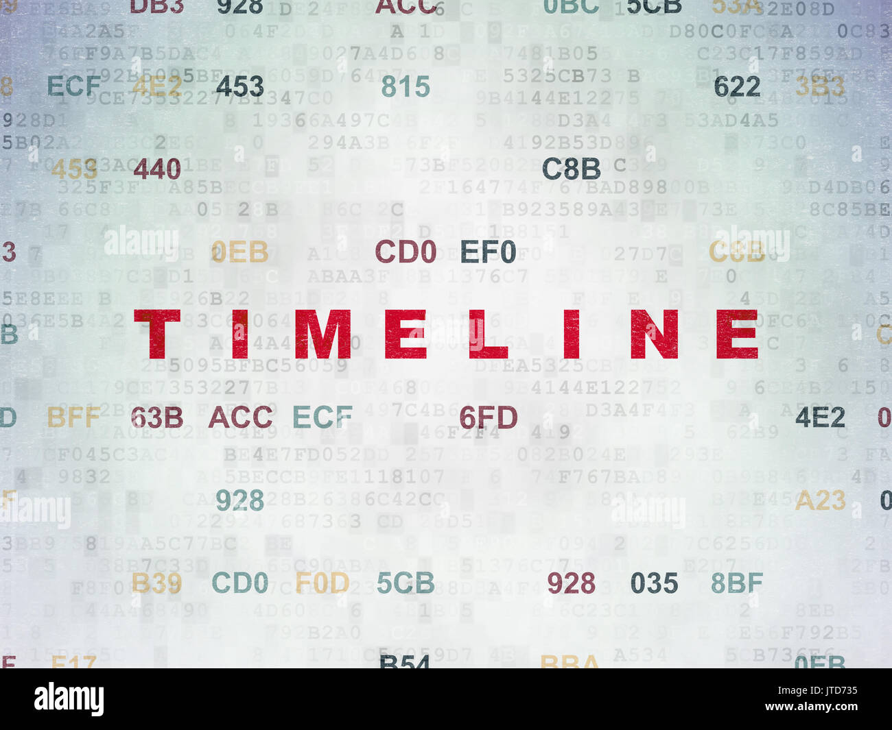 Time concept: Timeline on Digital Data Paper background Stock Photo - Alamy