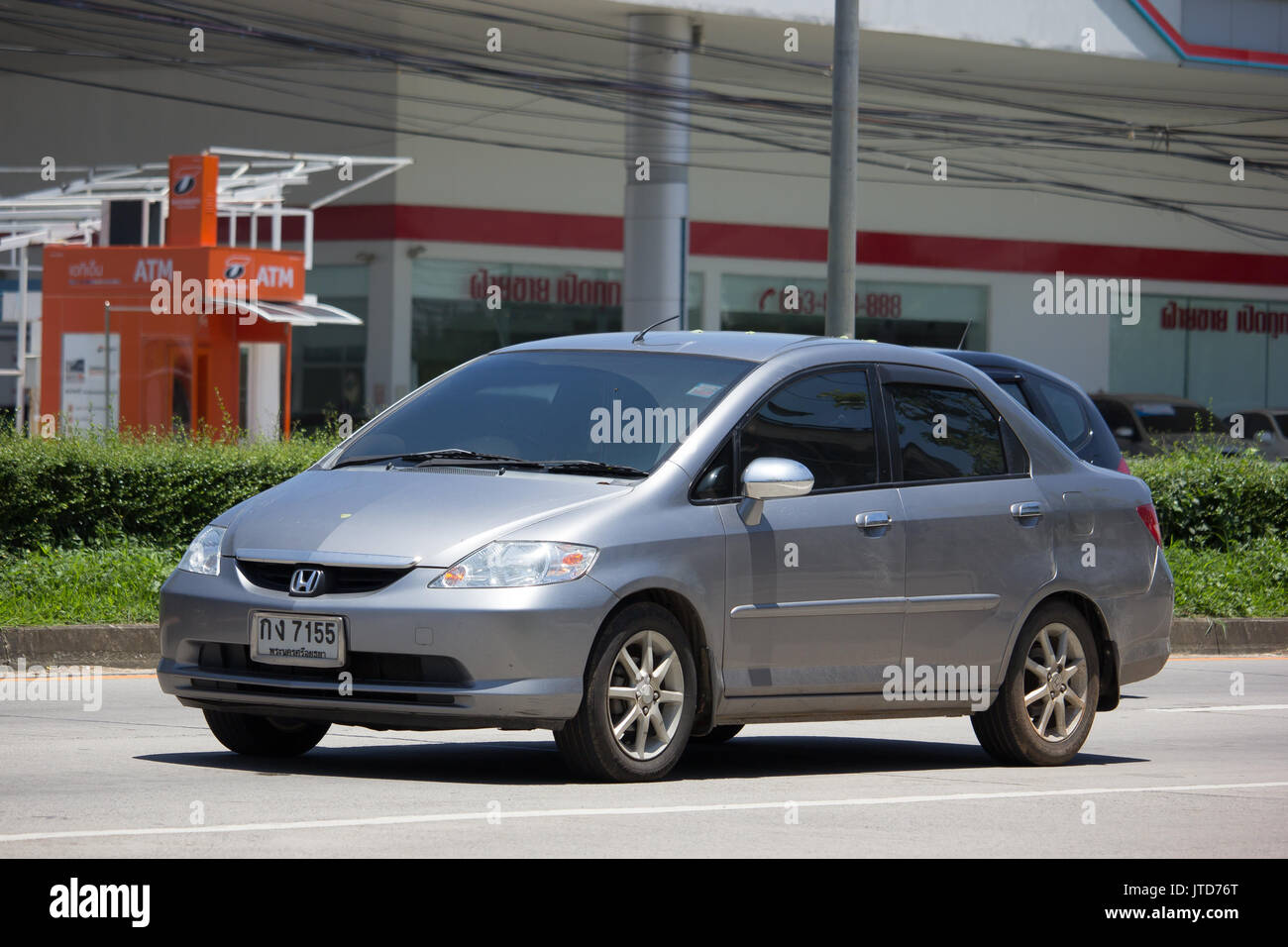 CHIANG MAI, THAILAND - JULY 27 2017: Private Honda City Compact car ...
