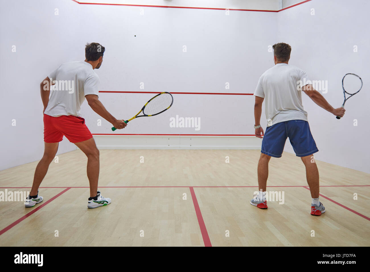 Squash demands great focus and endurance Stock Photo - Alamy
