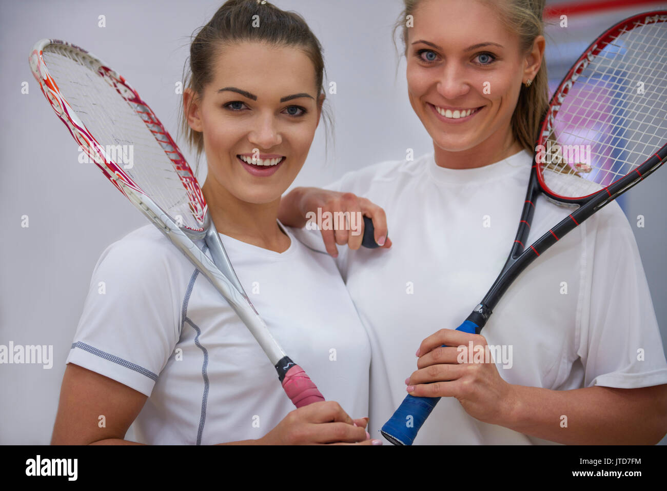Two best friends after the squash match Stock Photo - Alamy