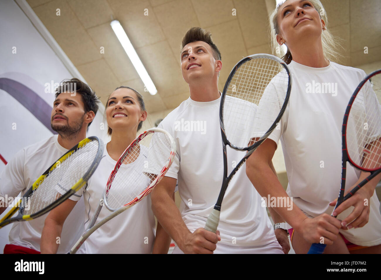 Team ready to begin the game Stock Photo - Alamy
