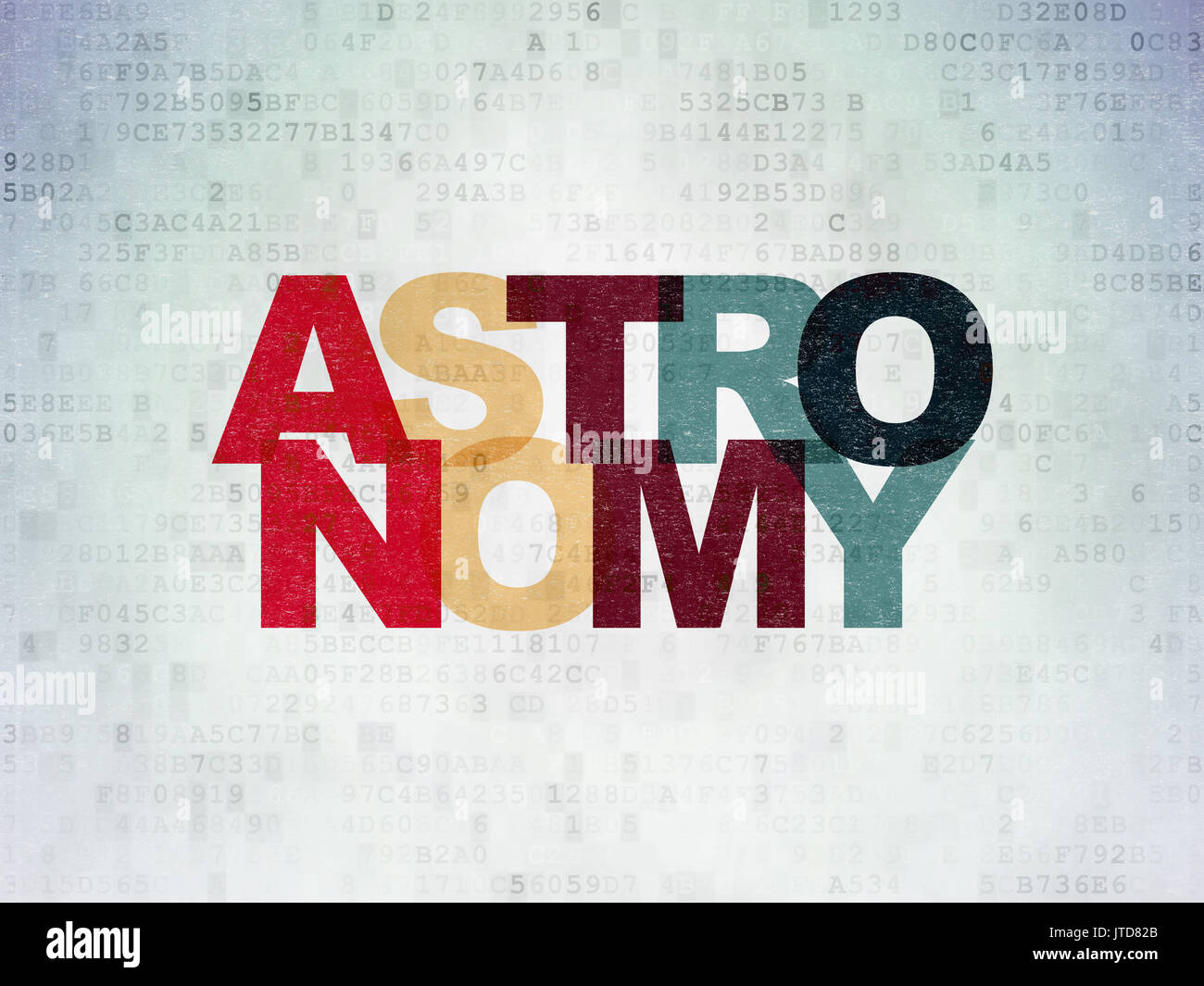 Science concept: Astronomy on Digital Data Paper background Stock Photo ...