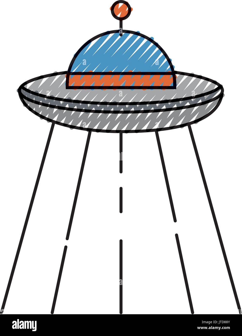 ufo flying isolated icon Stock Vector Image & Art - Alamy