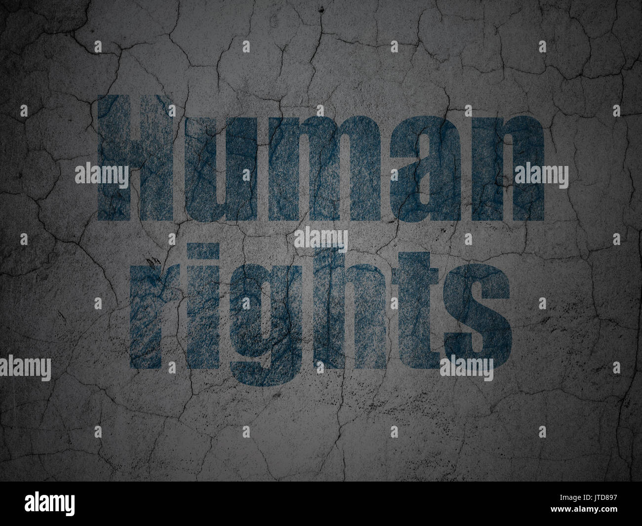 Political concept: Human Rights on grunge wall background Stock Photo ...
