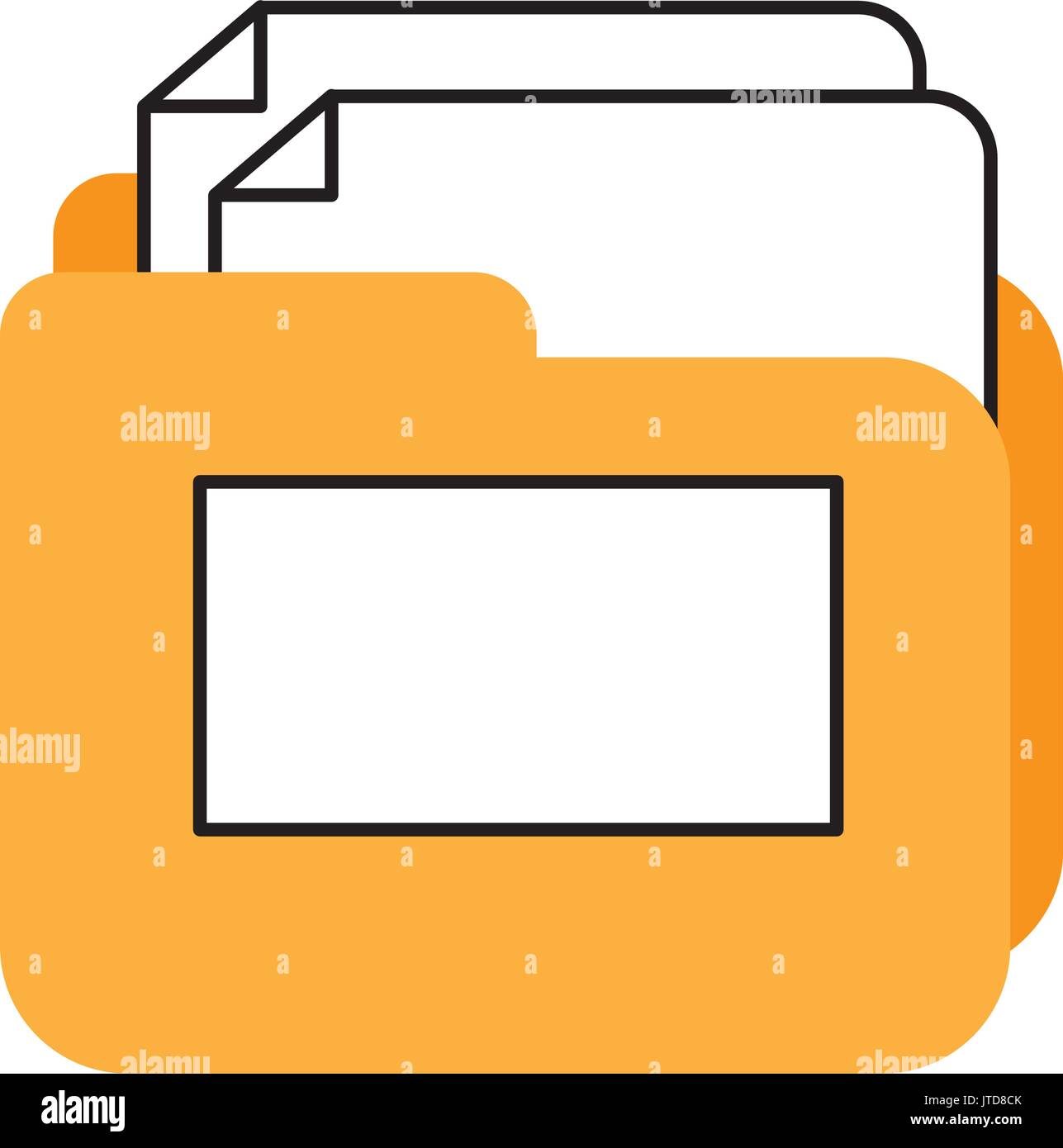 folder document isolated icon Stock Vector Image & Art - Alamy