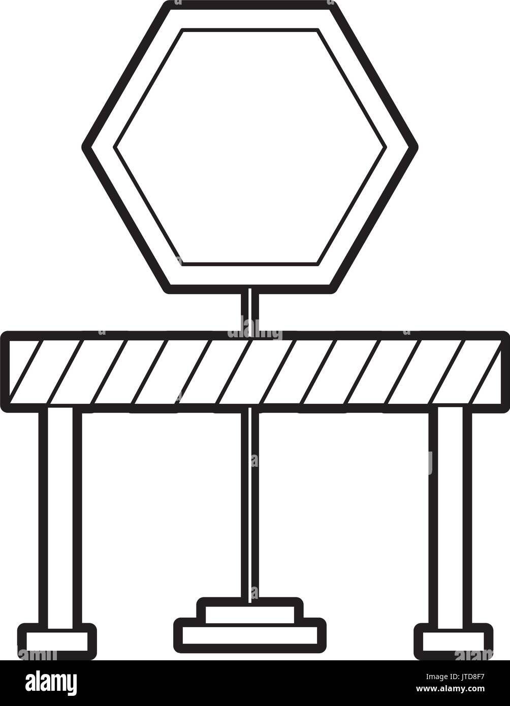 traffic signal with fence Stock Vector Image & Art - Alamy