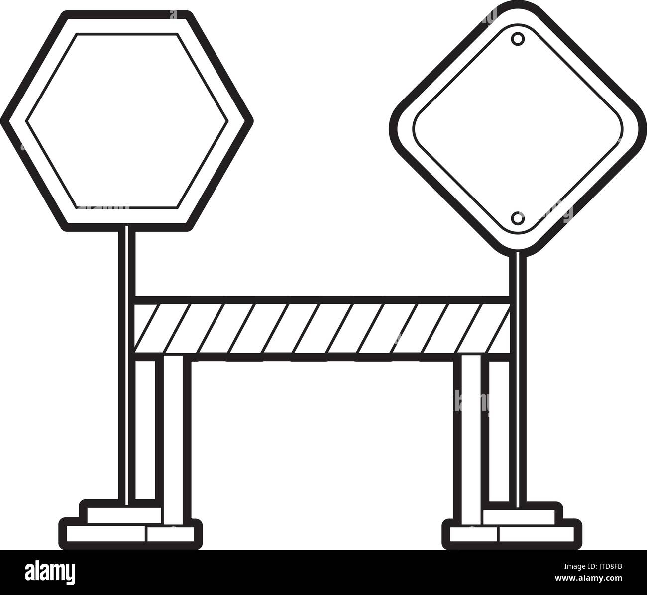traffic signal with fence Stock Vector Image & Art - Alamy