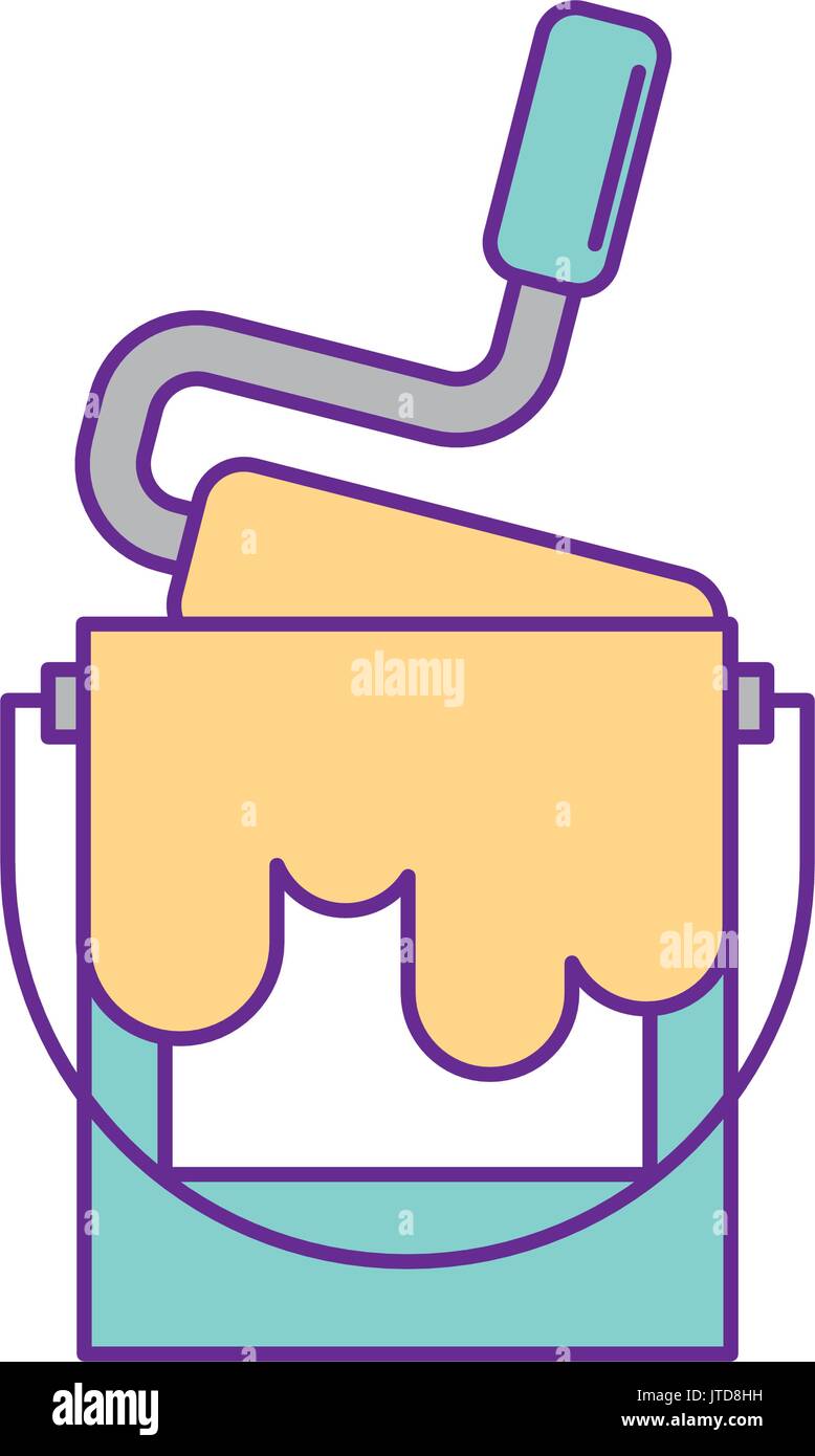 Paint pot Stock Vector Images - Alamy