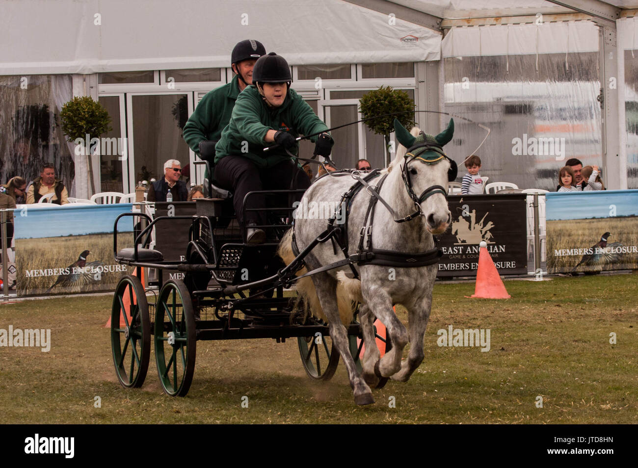 Scurrying Horse drawn carriages Stock Photo - Alamy