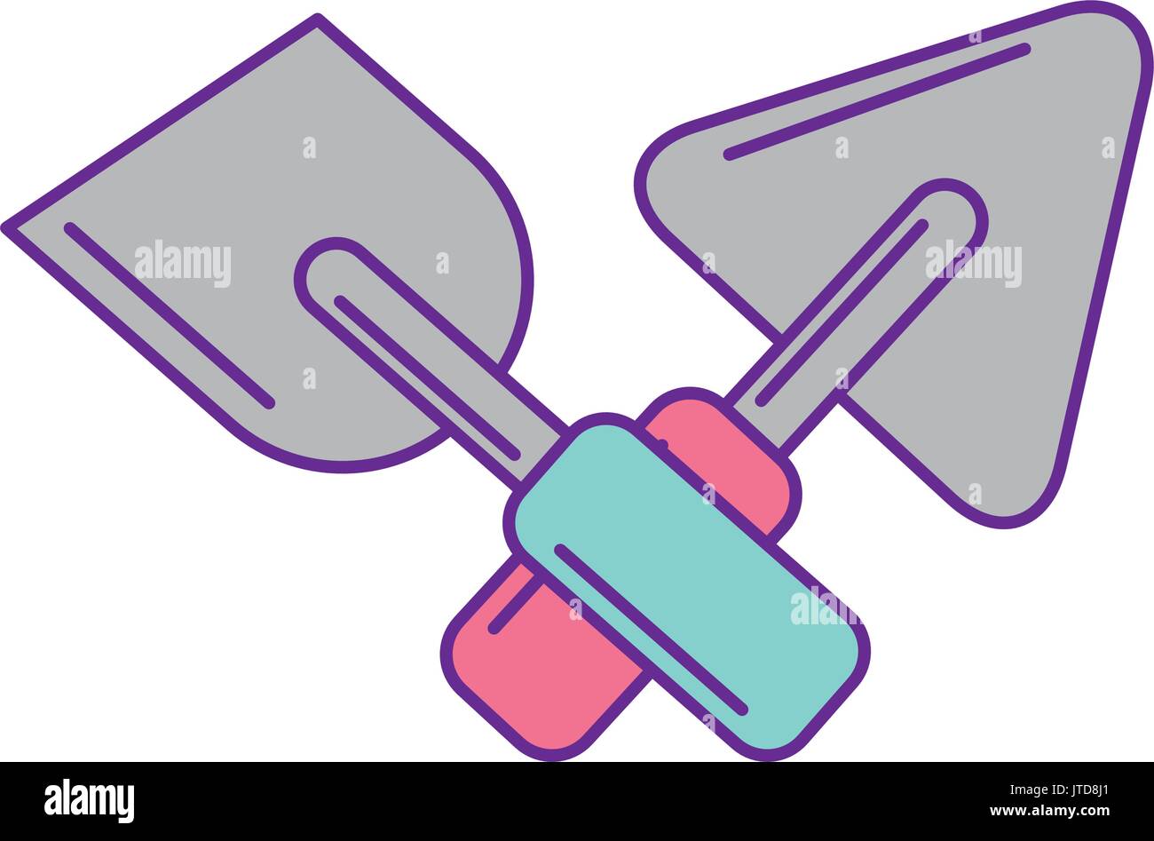 cross spatulas of construction icon Stock Vector Image & Art - Alamy