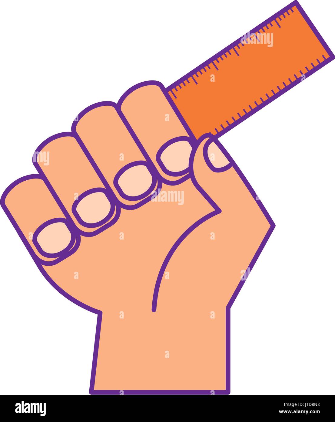 Hand human rule school hi-res stock photography and images - Alamy