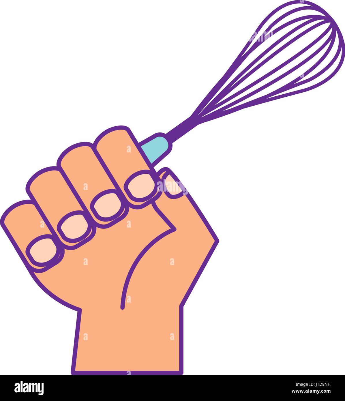 hand human with kitchen mixer handle Stock Vector Image & Art - Alamy