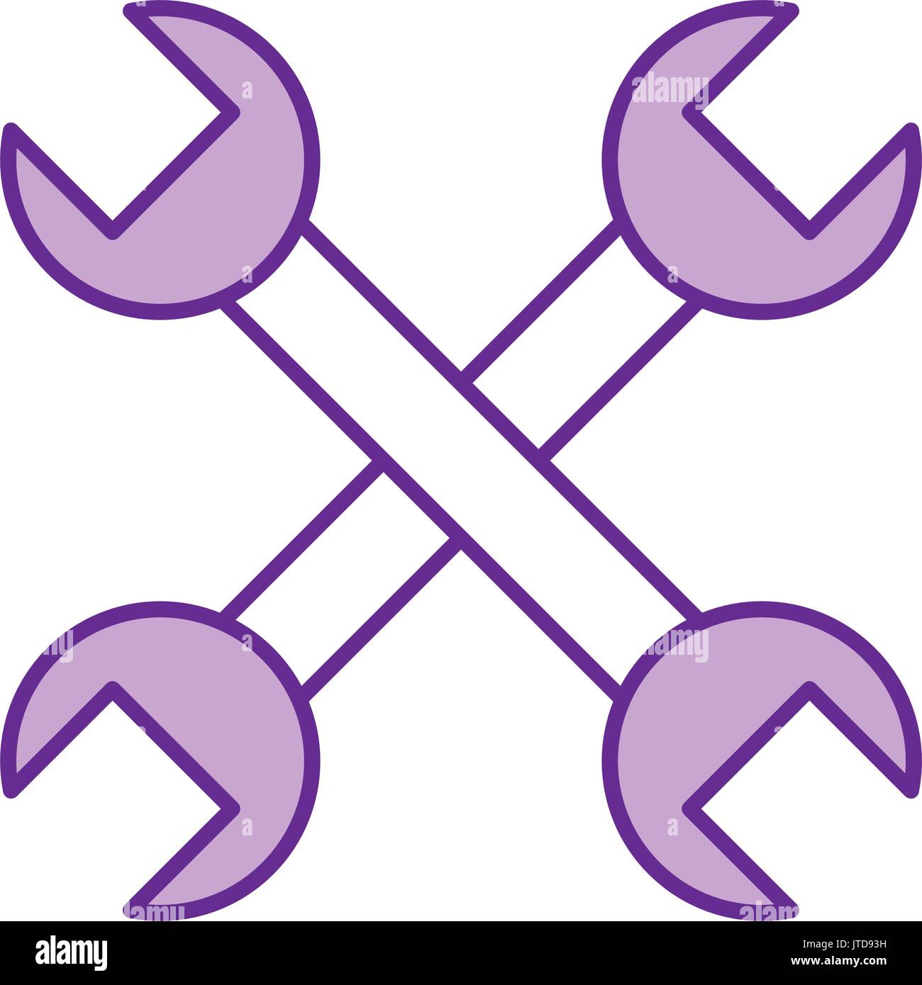 cross wrench tools isolated icon Stock Vector Image & Art - Alamy
