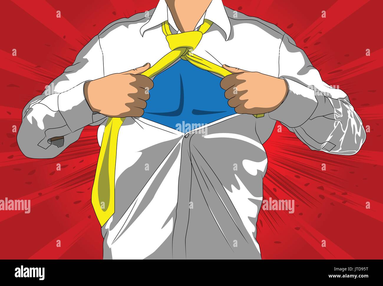 Ripping shirt off Stock Vector Images - Alamy