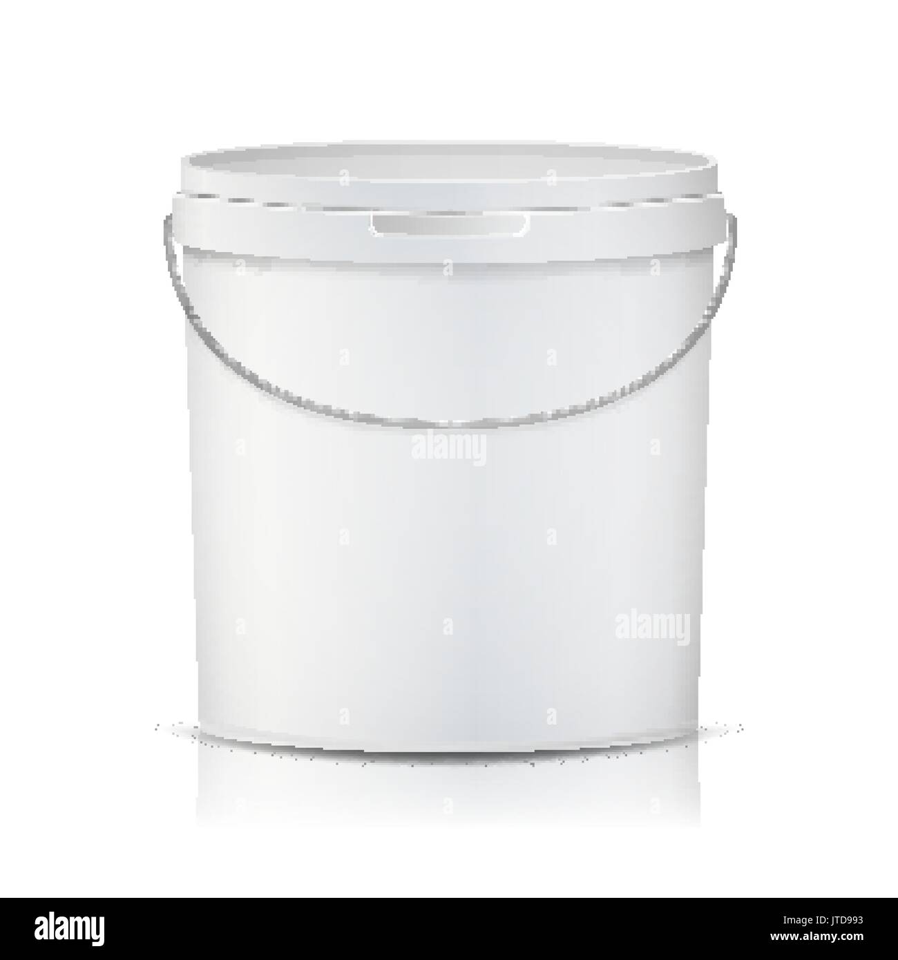 Realistic Bucket Vector. Template Bucket Container. Product Packaging ...