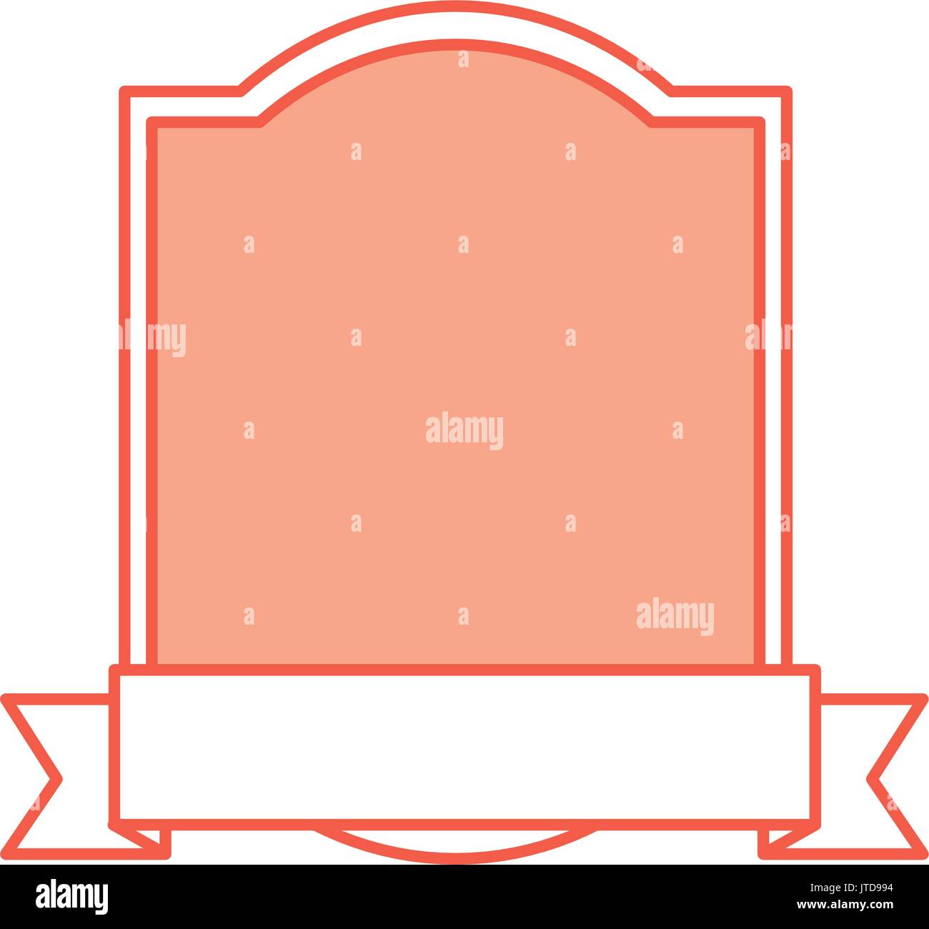 elegant frame with ribbon Stock Vector Image & Art - Alamy