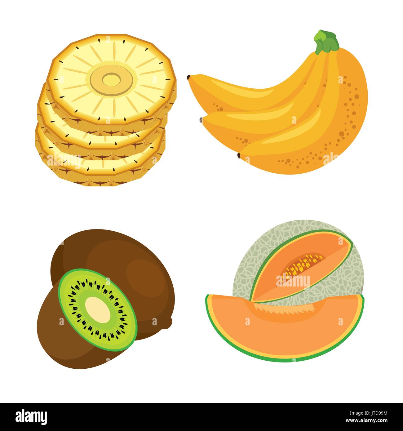 fresh organic fruit concept vector illustration graphic design Stock ...
