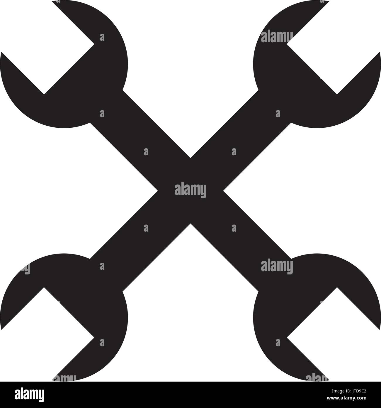 cross wrench tools isolated icon Stock Vector Image & Art - Alamy