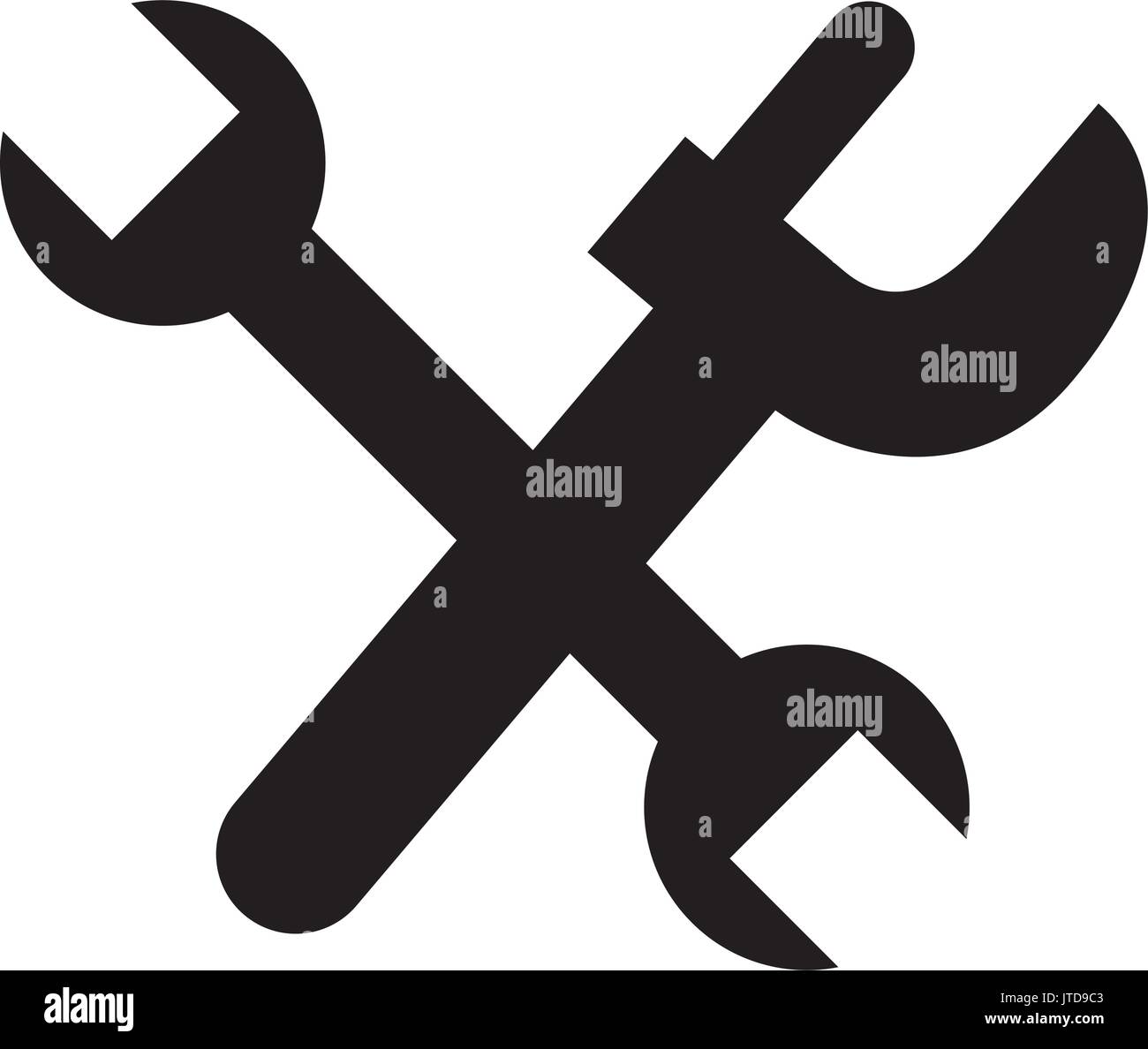 cross wrench tools isolated icon Stock Vector Image & Art - Alamy