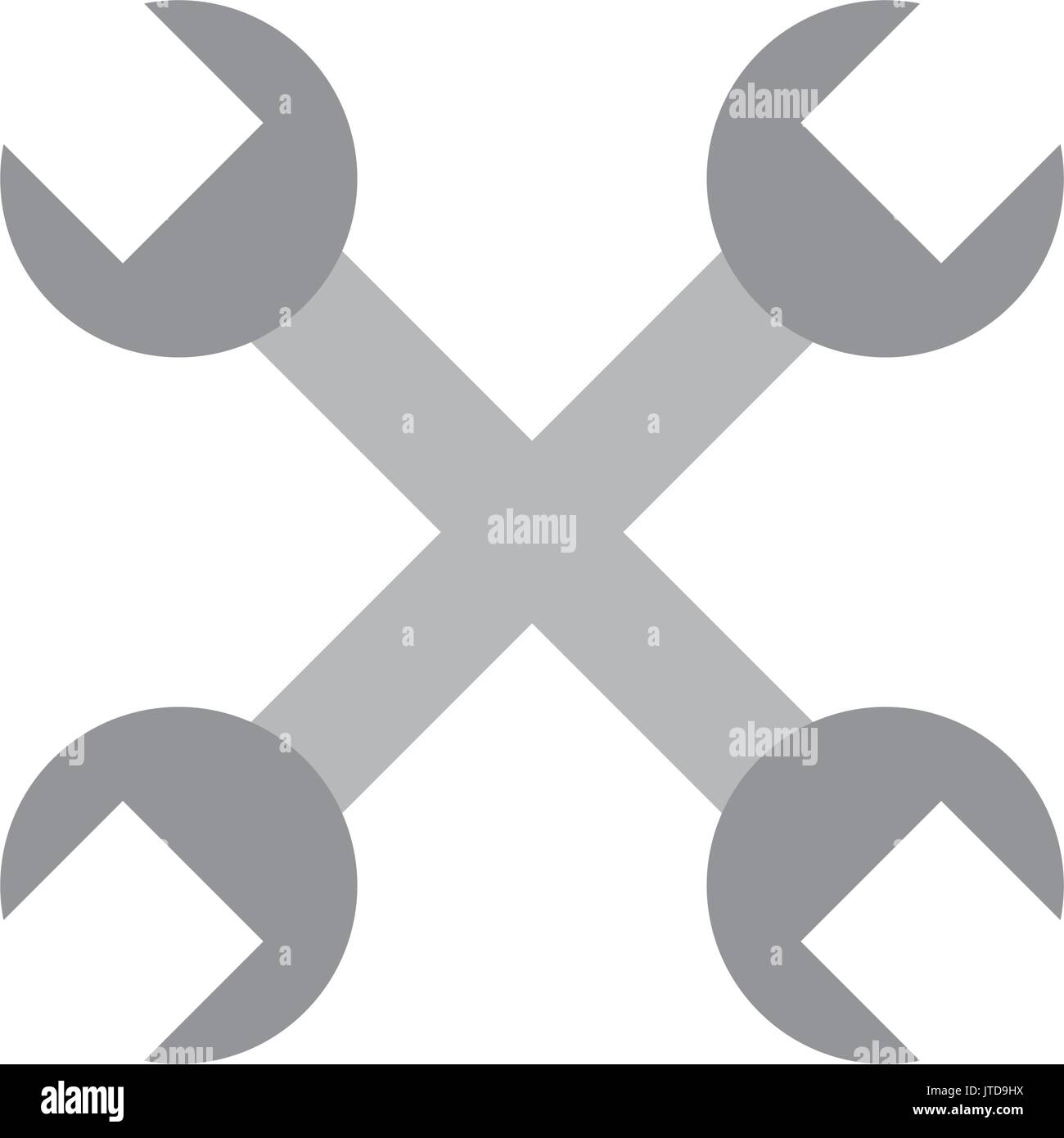 cross wrench tools isolated icon Stock Vector Image & Art - Alamy