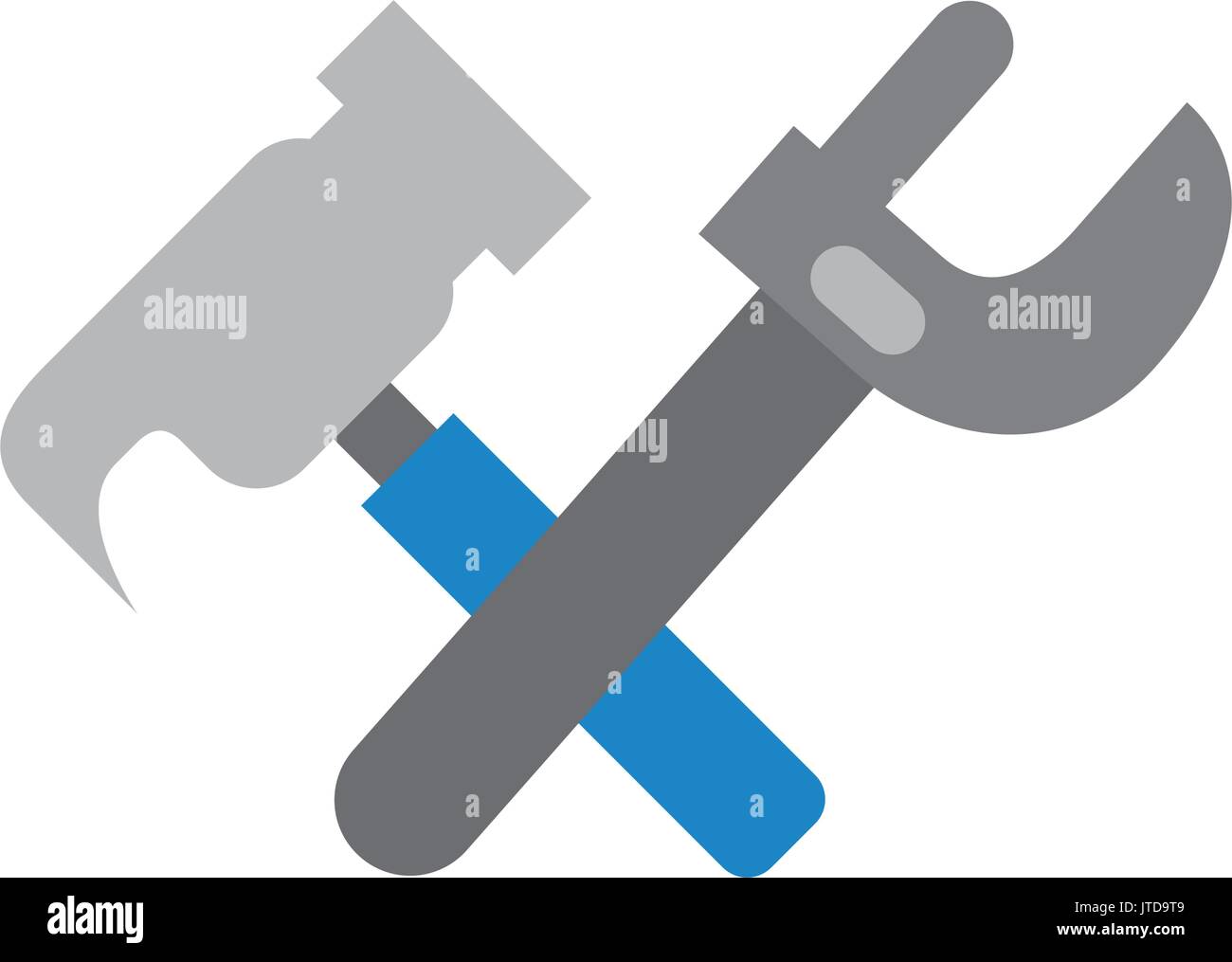 hammer and wrench tools Stock Vector Image & Art - Alamy